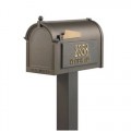 Whitehall Decorative Post Mount Mailbox - MailboxInstaller.com