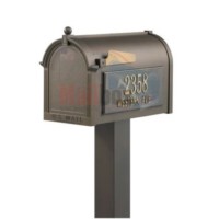 Whitehall Decorative Post Mount Mailbox - MailboxInstaller.com