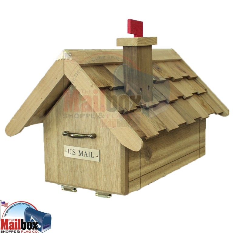 Cedar House Mid Size Mailbox (cbch3) - MailboxInstaller.com